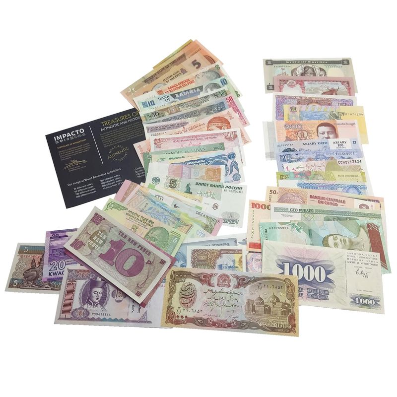 IMPACTO COLECCIONABLES World Currency Collection – 50 Uncirculated ...