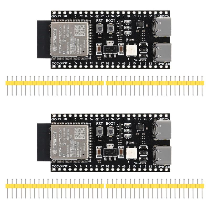 2PCS ESP32 ESP32-S3 Development Board Type-C WiFi+Bluetooth Internet of Things Dual Type-C Core ...