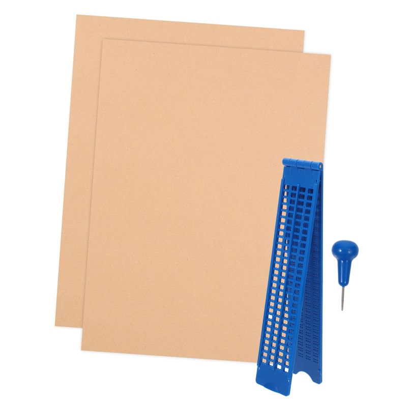 OHPHCALL Plastic Braille Tablet Braille Writing Slate Stylus Paper ...