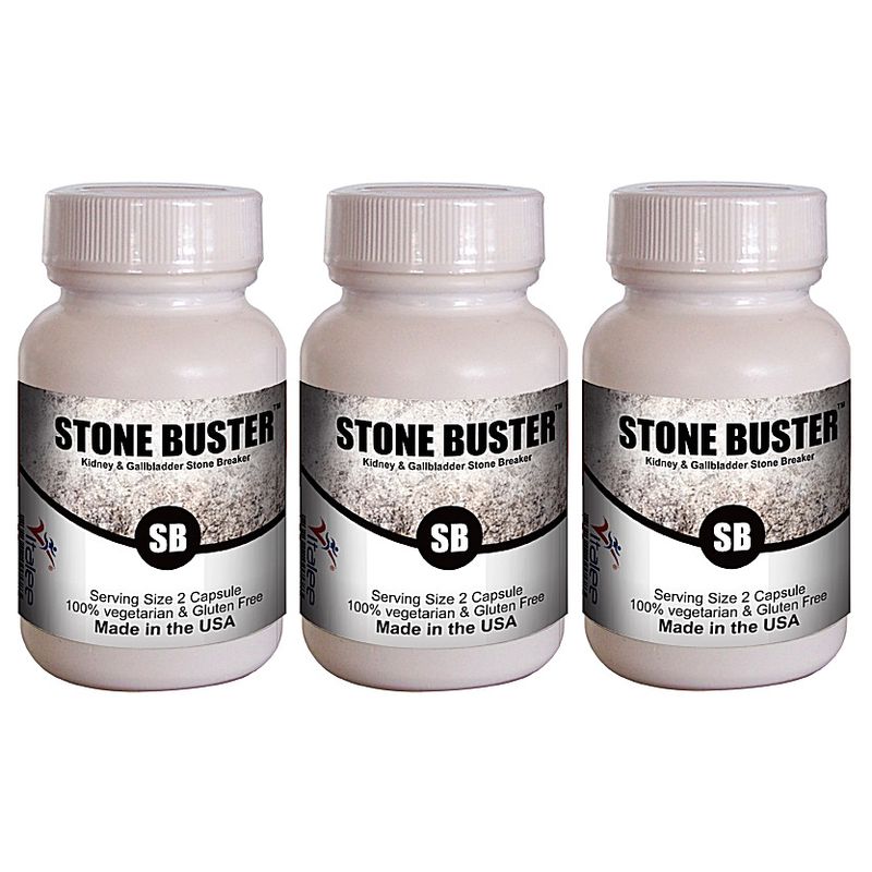 Stone Buster-Kidney/Gallbladder Relief Economy Pack Supplement (3X60 ...