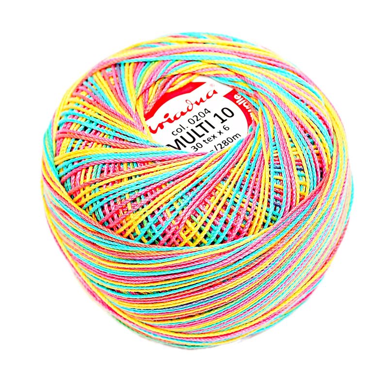 Ariadna Gradient Crochet Cotton Size 10 Gradient Ball Yarn 306yd / 280m ...