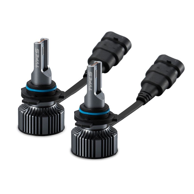 TYPE S Ultrabright 1800 Lumens 6500K White LED 9012 Light Bulbs ...