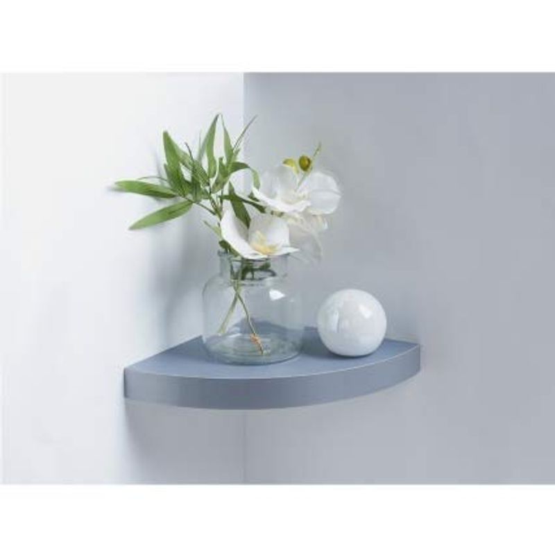 RA-HOMESTORE® New Contemporary Lokken Corner Shelf - Grey - EveryMarket