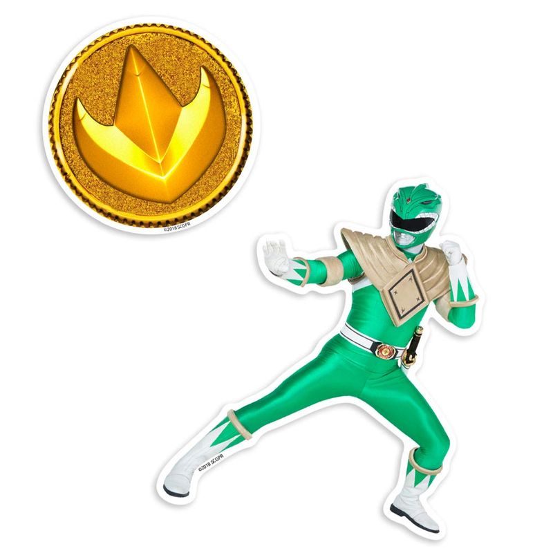 Popfunk Power Rangers Green Ranger and Coin Collectible Stickers ...