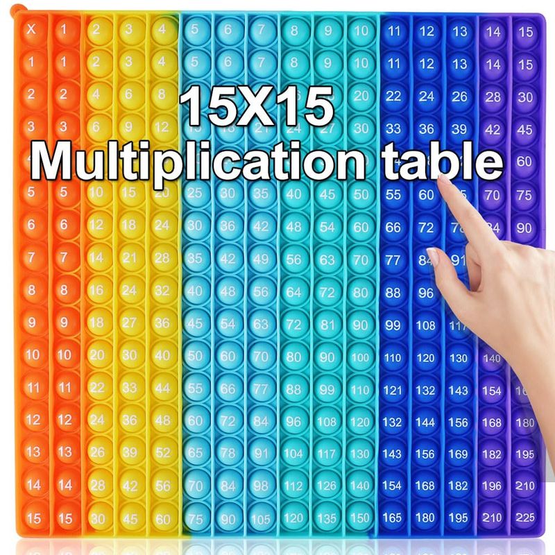 Multiplication Table Rainbow Math Multiplication Table Game Toy Push ...