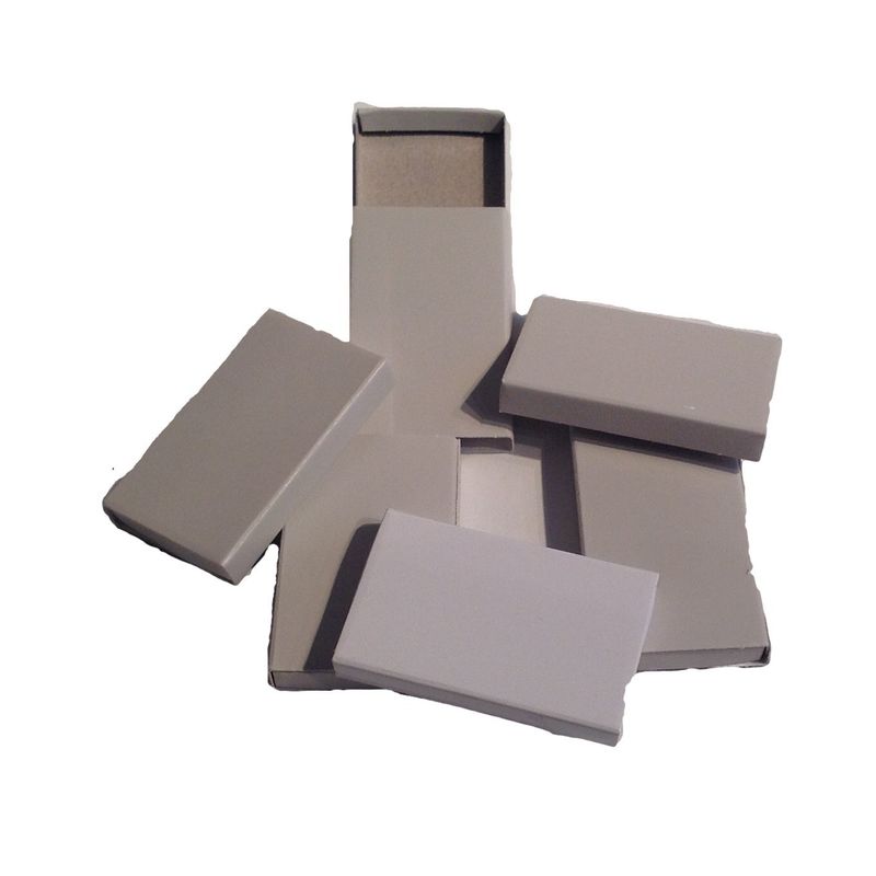 50 Plain Off White Cardboard Slide Tray Match Type Candy Storage Favor ...