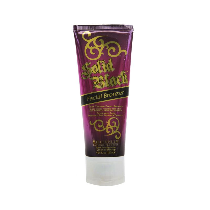 Millennium Tanning Solid Black Facial Bronzer, Skin-Firming Tanning ...