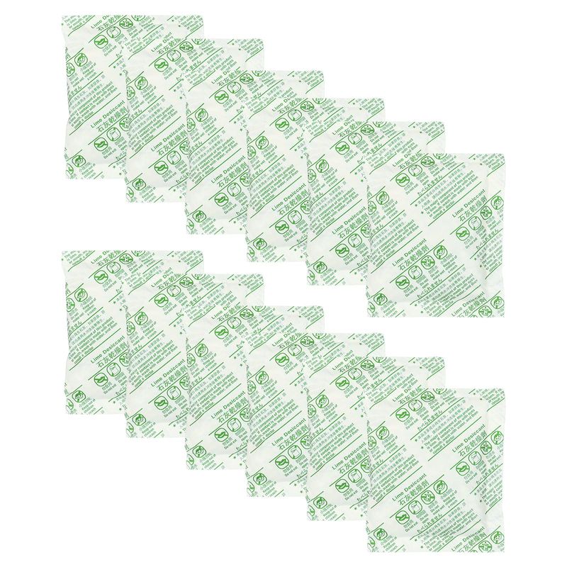 sourcing map 50 Gram(12Packs) Desiccant Packs Desiccant Beads Lime ...