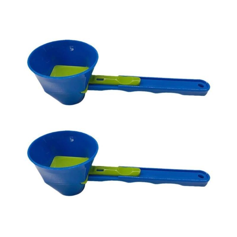 2PCS Funnel Scoop, Funnel For Powder with Sliding Base, 2 In 1 ...