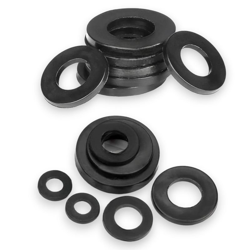 Nylon Black Penny Washers Plastic Repair Washer Assortment Set for M3 ...