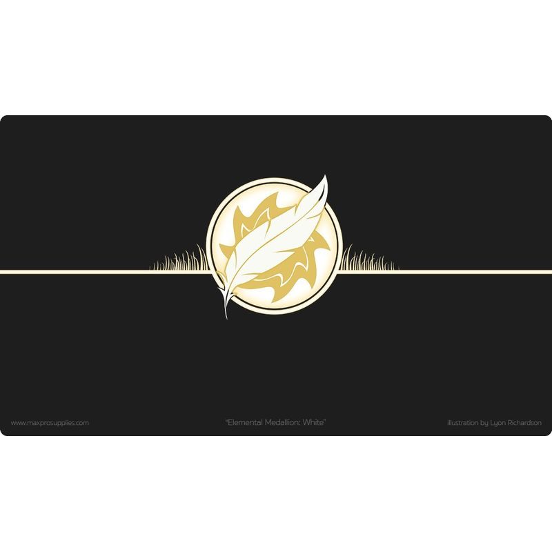 MAX PRO 1 Playmat ICONIC ELEMENTAL WHITE Plains SUN Symbol for MTG Mana ...