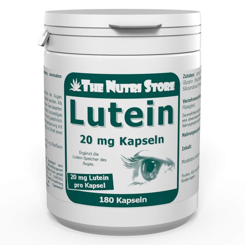 Lutein 20 mg Capsules Pack of 180 - Online Marketplace - EveryMarket