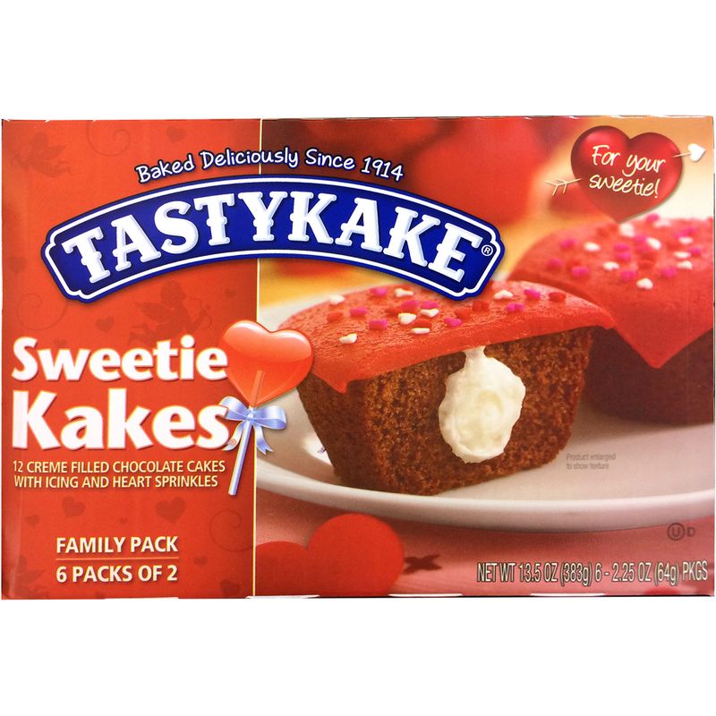 Tastykake Buttercream Filled Iced Cupcakes, (2 Family Pack Boxes ...