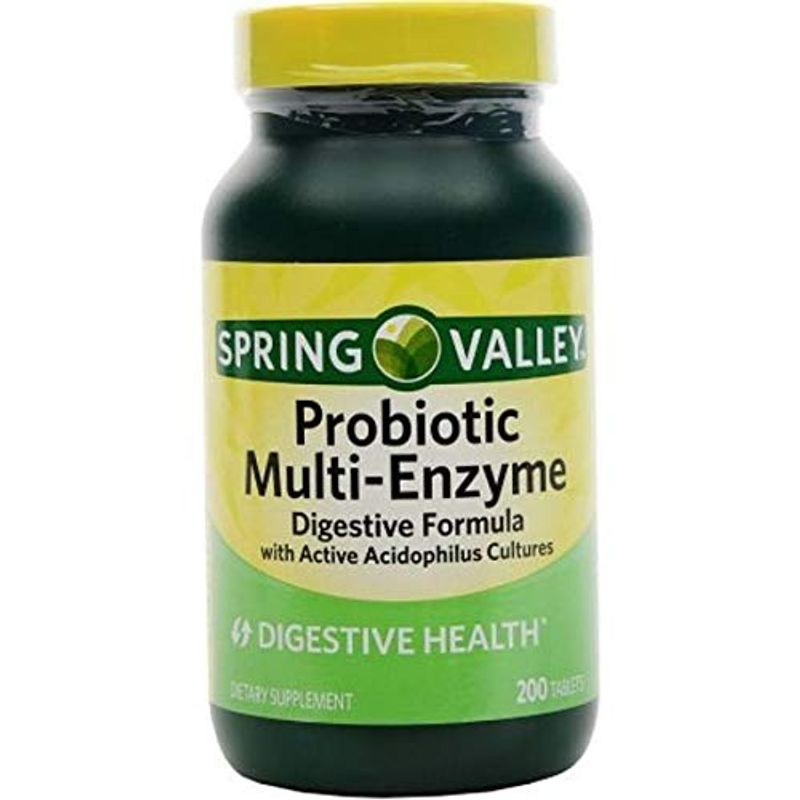 Spring Valley Multi-Enzyme Probiotic 200 Tablets - EveryMarket