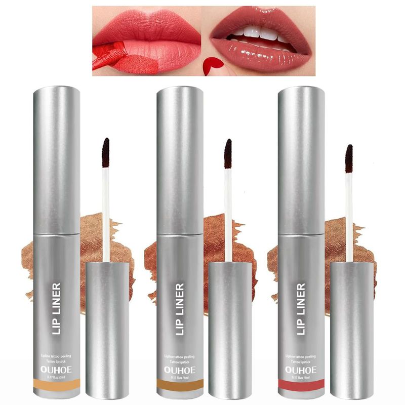 Detachable Lip Liner Set 3 Colors Peel lip liner Longwear and Pigmented ...