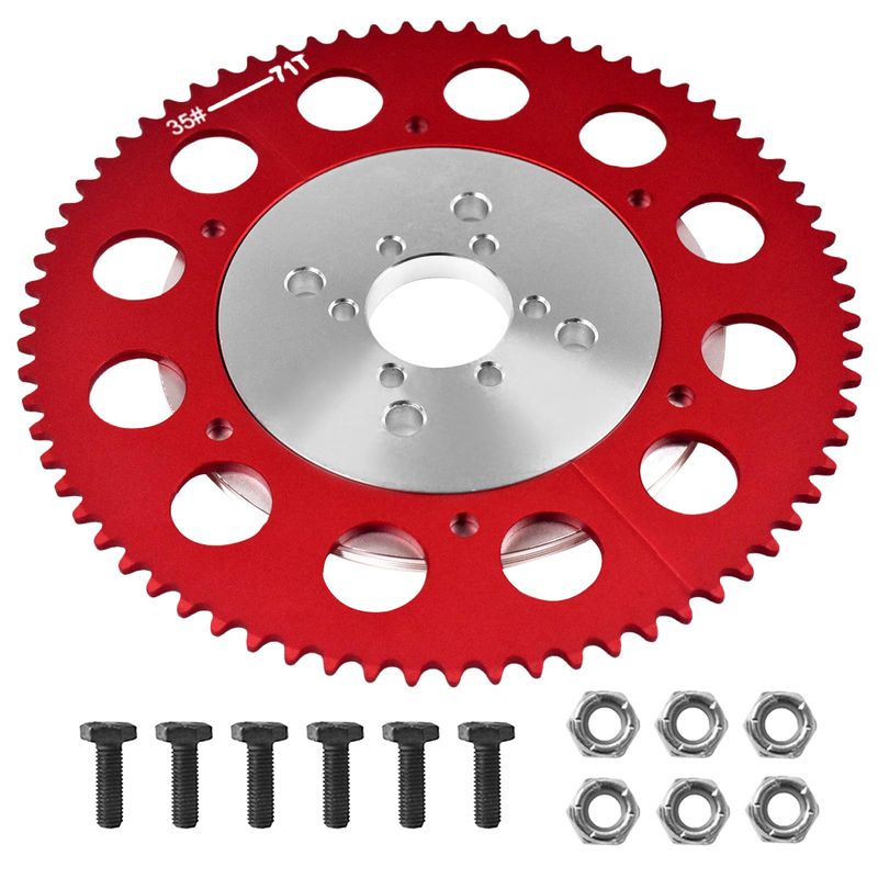 VCUJSUC #35 Chain 71T Split Sprocket with Adapter Universal for 80cc ...