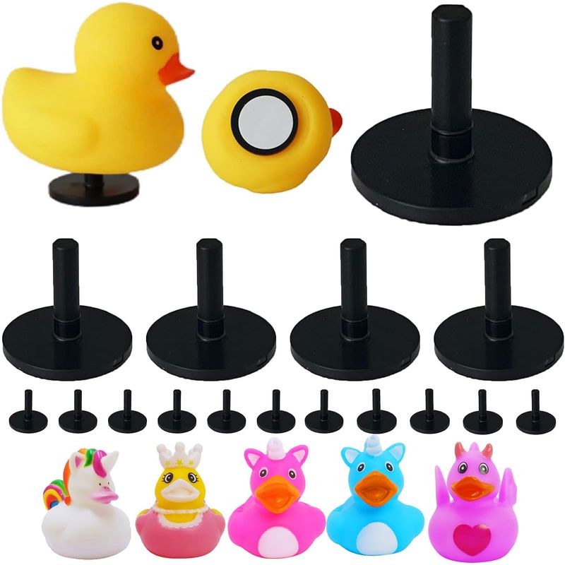 Duck Plug - 12Pcs Plastic Duck Holder Car, Rubber Duck Plug Ducks ...