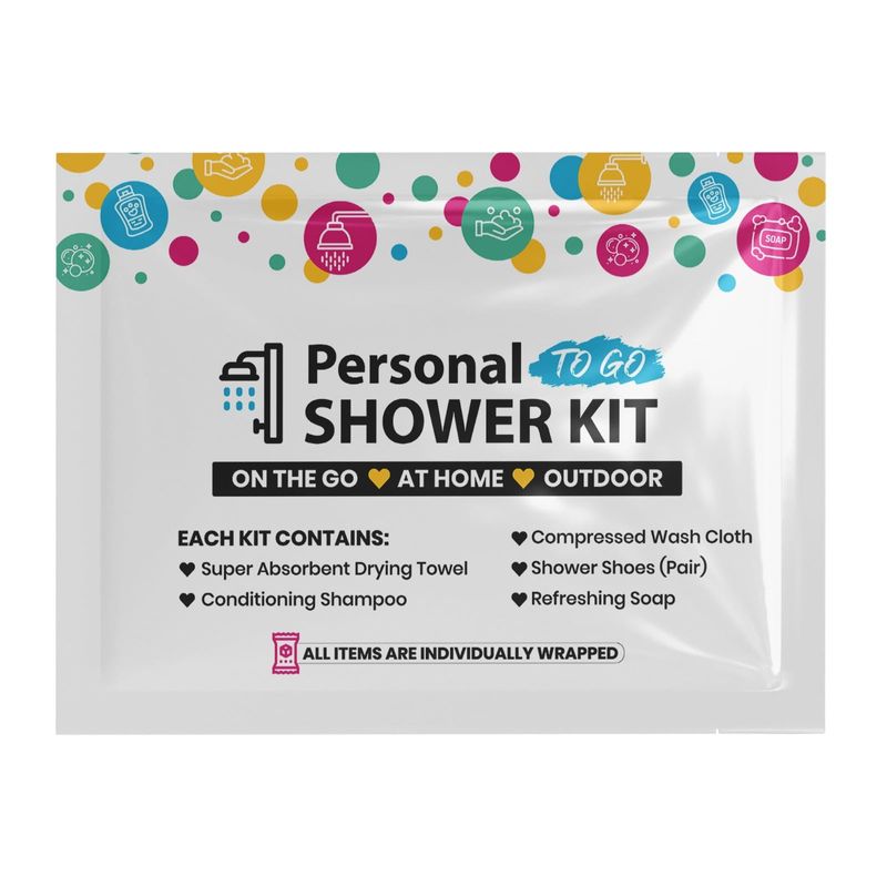 Compact Personal Shower Kit To-Go (Multi-Color) – Your Hygiene ...