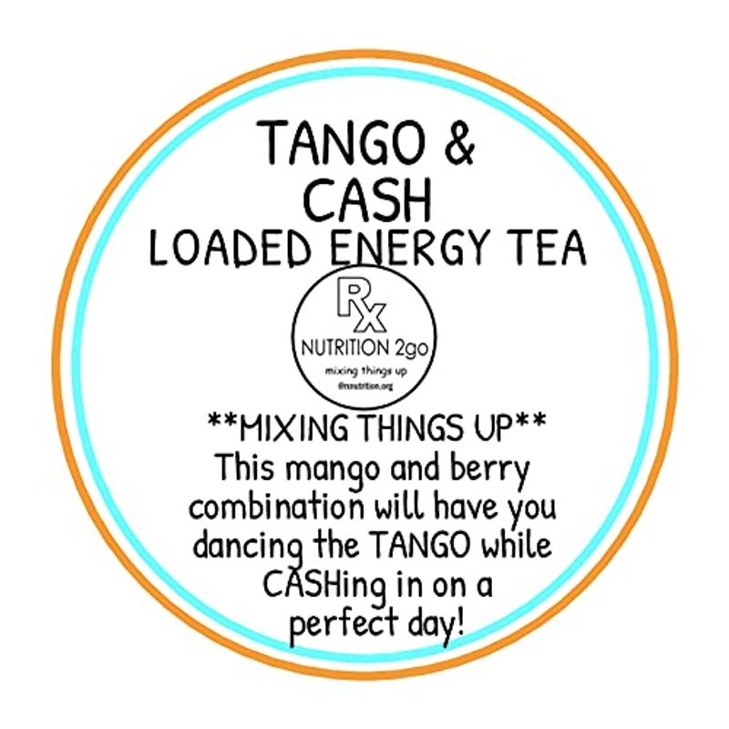 RxNutrition 2go Loaded Tea Drink Mix, Clean, Sugar-Free Energy with B12 ...