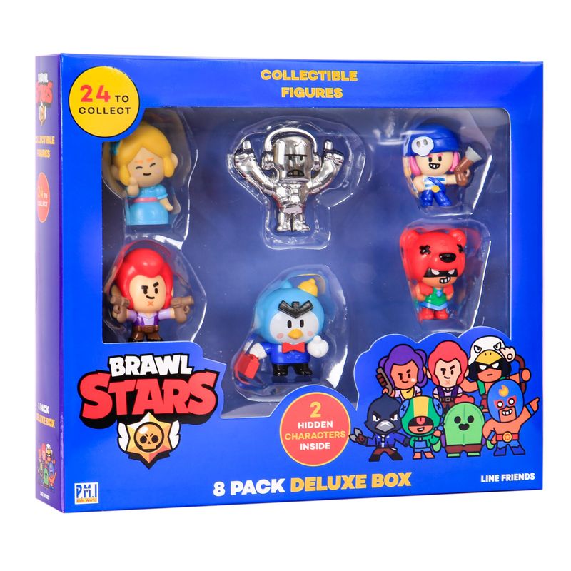 Brawl Stars P.M.I Collectible Figures - 8 Pack Deluxe Box - Including 2 ...