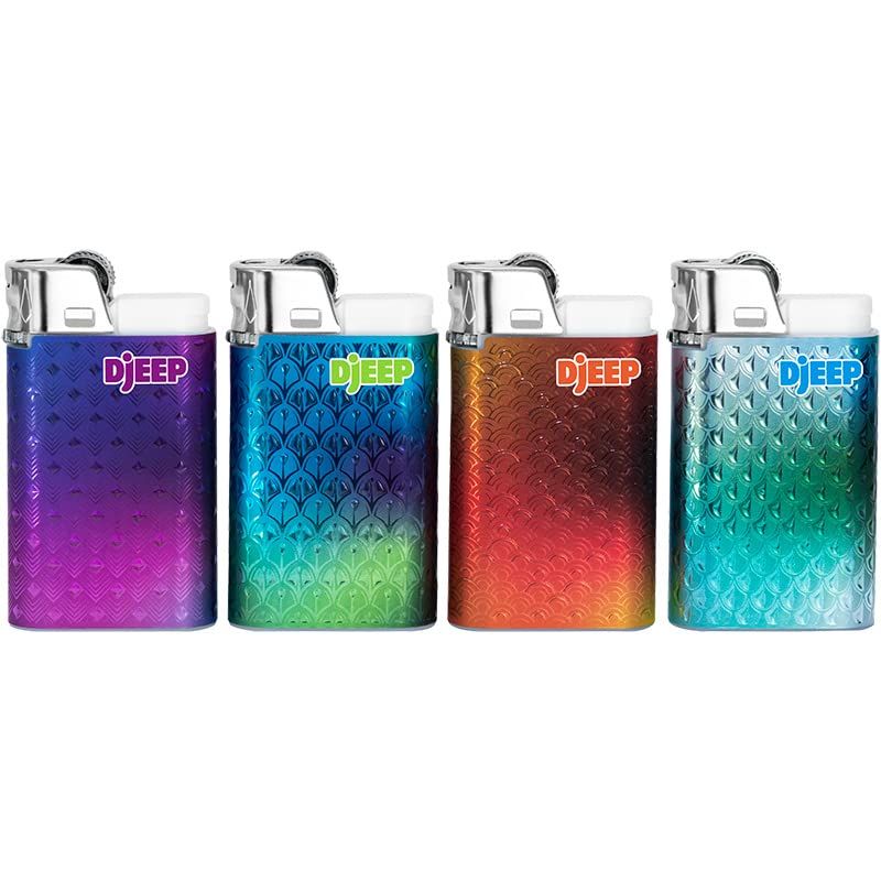 DJEEP Pocket Lighters, Limited Edition Collection Textured Metallic ...