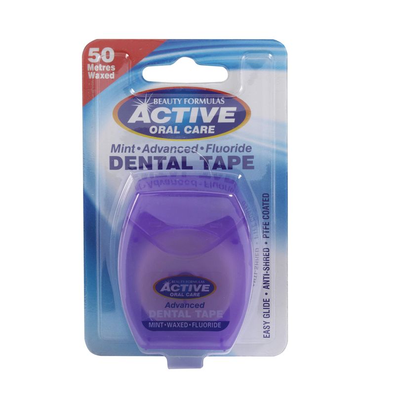 Beauty Formulas Active Oral Care Advanced Dental Tape with Mint Wax ...