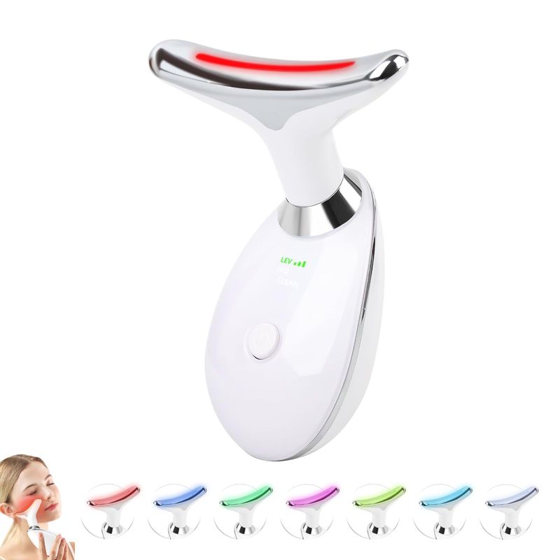 Red Light Therapy for Face, LED Face Massager, RED Light Device (White ...