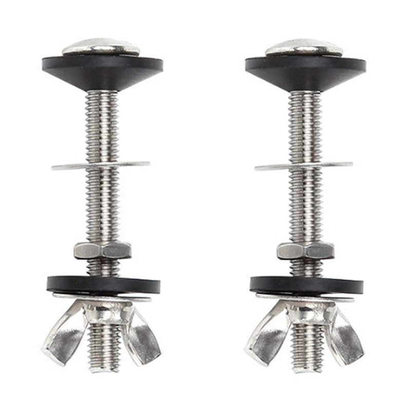 2 Pcs Toilet Tank Bolts Toilet Tank Fixing Kit Stainless Steel Toilet ...