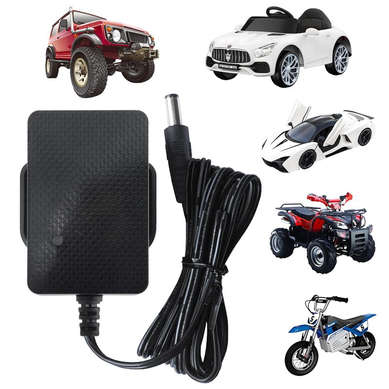 Tosiicop 12V Battery Charger for Kids Quad Bikes-12Volt 1000mA Chargers ...