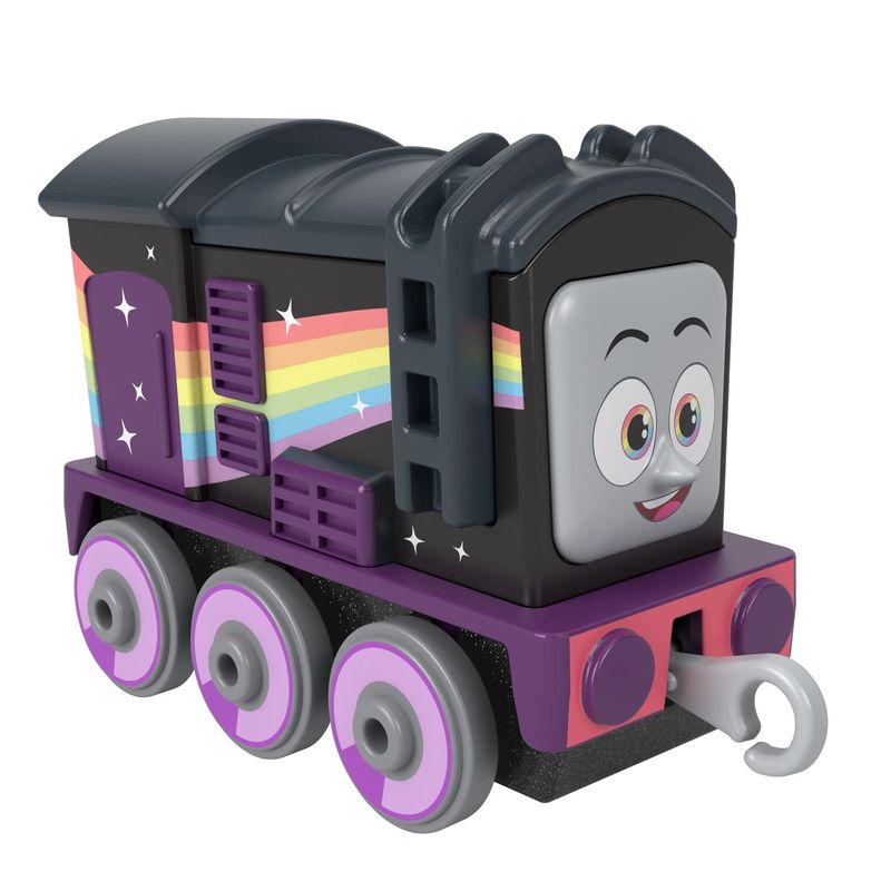 Fisher-Price Thomas and Friends Rainbow Diesel Push-Along Toy Train for ...