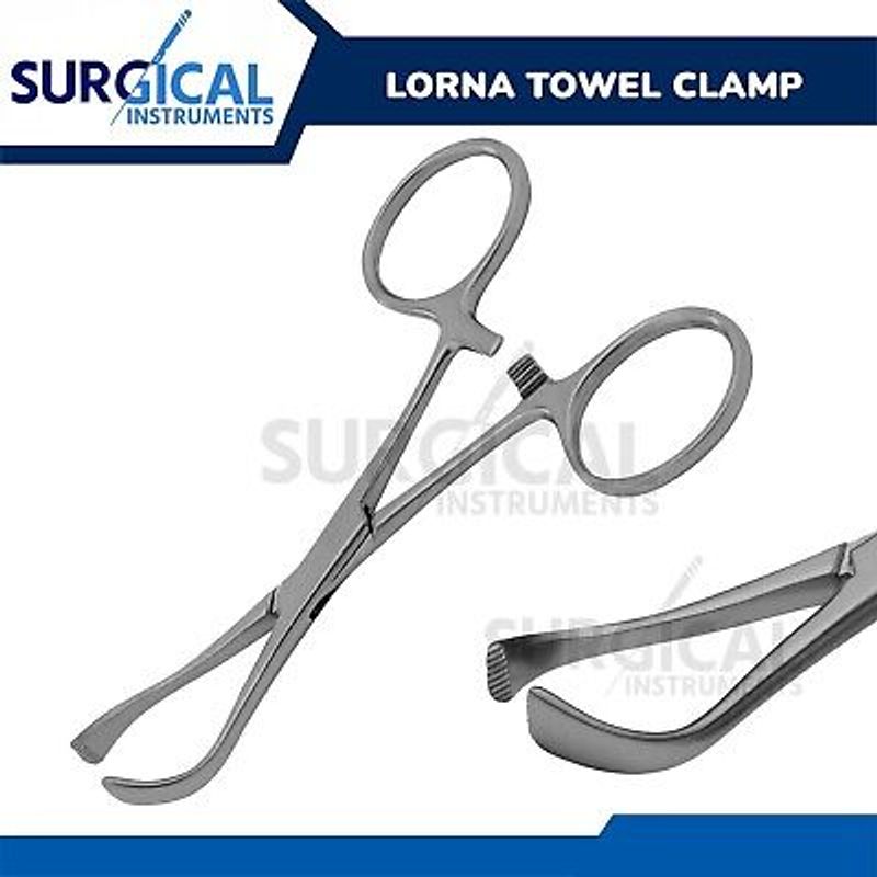 Lorna Towel Clamp Surgical & Veterinary Instruments 5.25" Stainless ...