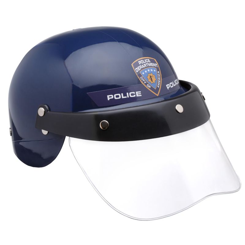 Dress Up America Police Helmet with Visor - Costume Police Hat for Kids ...