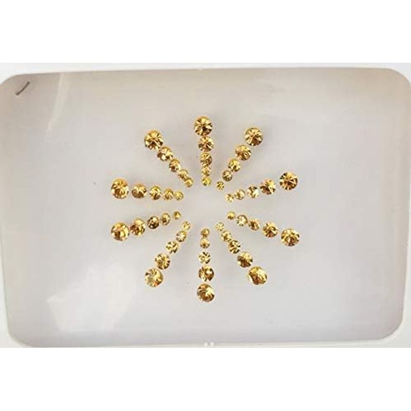 BX1 Gold Crystal Bindi Gem Stone Gold Bindi Tattoo Forehead Sticker ...