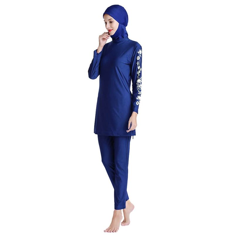 Modest Muslim Swimsuits for Women Burkini Islamic Swimwear Long Sleeve ...