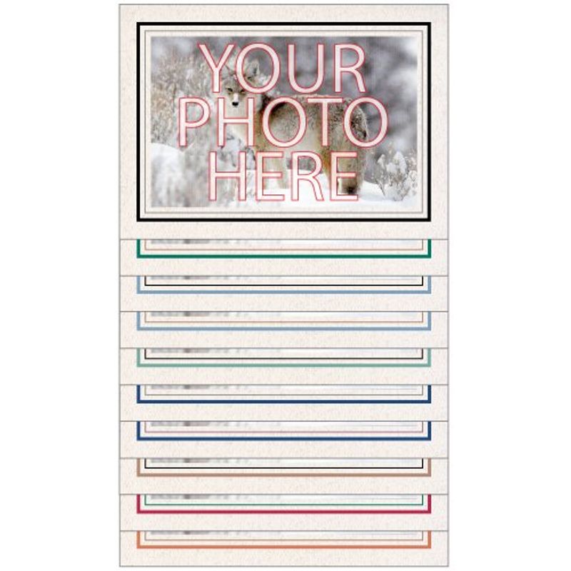 Photographer's Edge, Photo Insert Card Sample Pack, 10 Natural w/Double ...