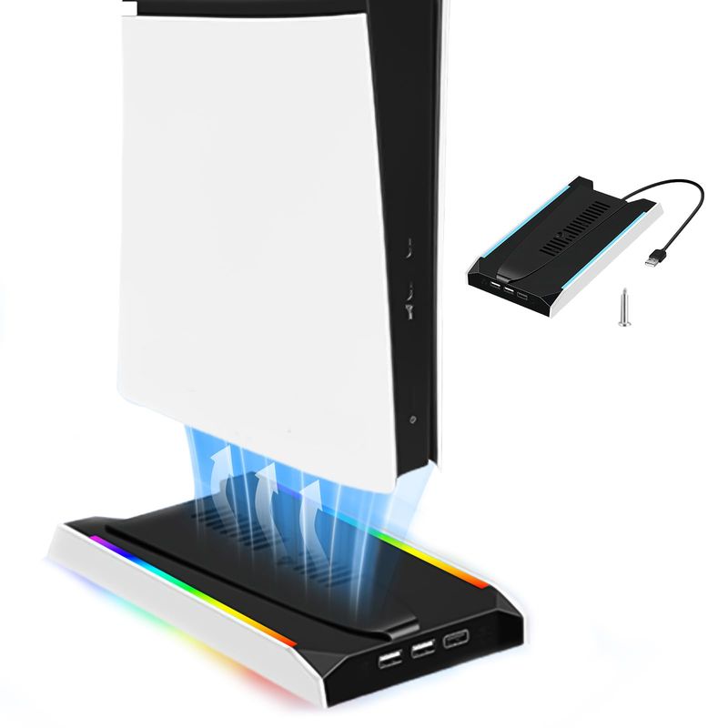 PS5 Slim / PS5 Pro Vertical Stand, PS5 Cooling Stand (Newly Released ...