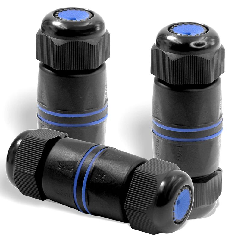 VCELINK Waterproof RJ45 Coupler Cat6/Cat5E/Cat5, IP67 Outdoor Ethernet ...