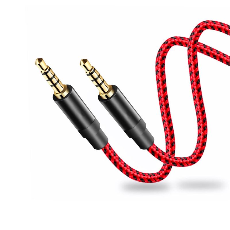 3.5mm Audio Cable 4 Pole Hi-Fi Stereo TRRS Jack Shielded Male to Male ...