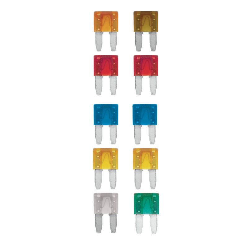 Tek Automotive Car Fuse Kit - 10 Pack Micro 2 Fuse Assortment with ...