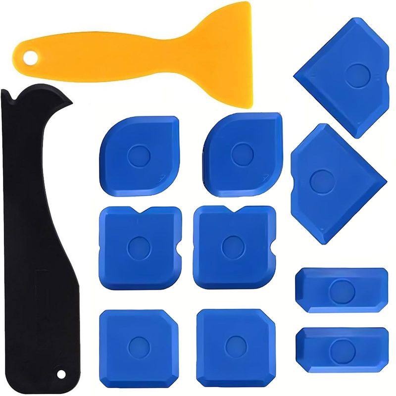 12 Pieces of Silicone Tool, Silicone Smoothing Tool Kit, Reusable ...