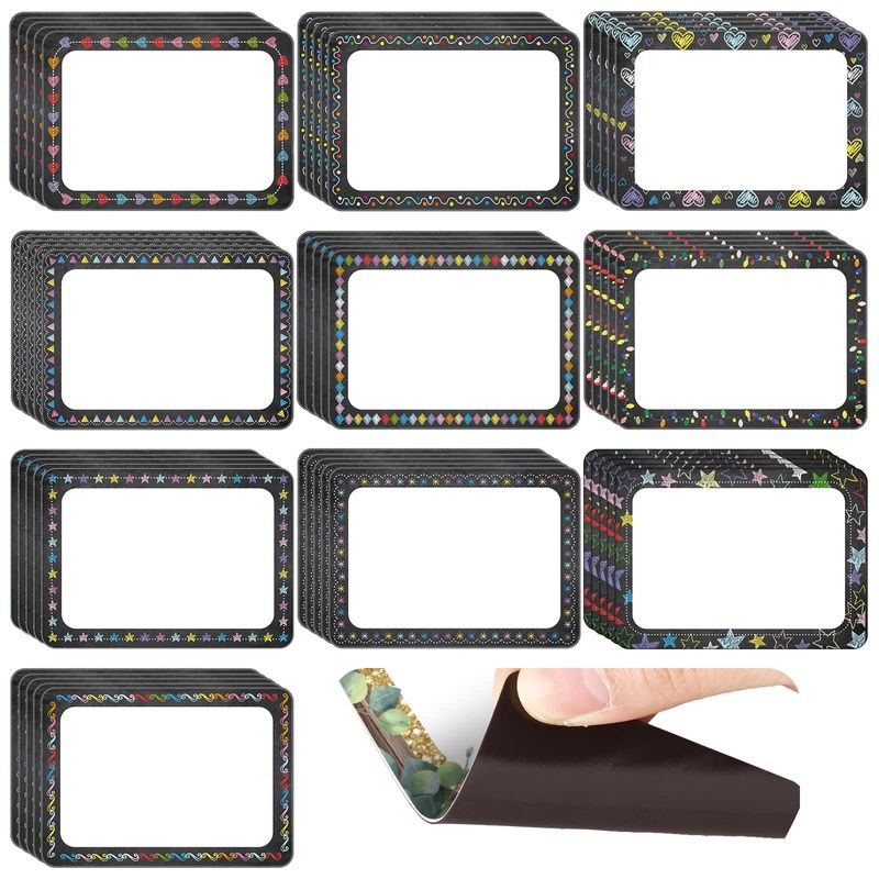 50 Pcs Classroom Magnetic Labels 3.5 x 2.5'' Magnetic Name Plates ...