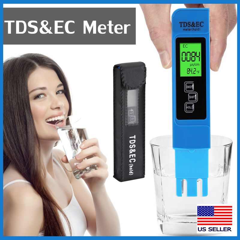 TDS/EC/Temperature 3 In 1 Digital Tap Water Quality Meter Tester Tool 0 ...