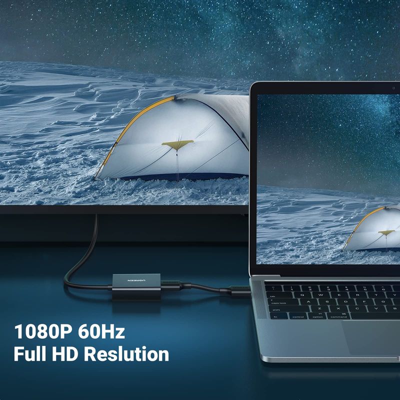 UGREEN HDMI to VGA Adapter 1080P HDMI to VGA Display Monitor with 3.5mm ...