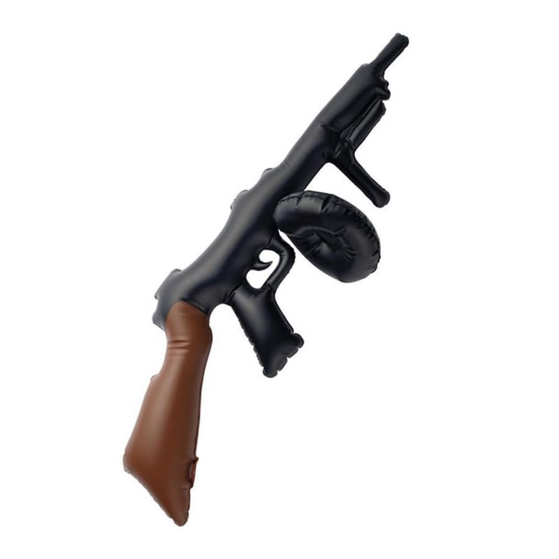 Inflatable Tommy Gun - Fancy Dress Prop Accessory, Submachine Gun for ...
