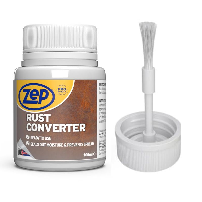 Zep Rust Converter and neutraliser with a brush for easy application ...