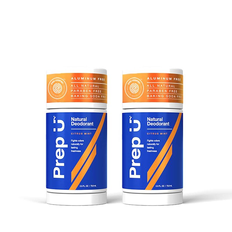 Prep U Natural Deodorant for Teens- Unisex - Aluminum Free, EWG Verified, Vegan Deodorant for ...