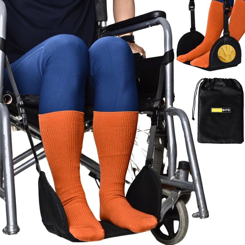 Caredgitz Wheelchair Footrest Hammock - Hanging Foot Sling for Leg Rest ...