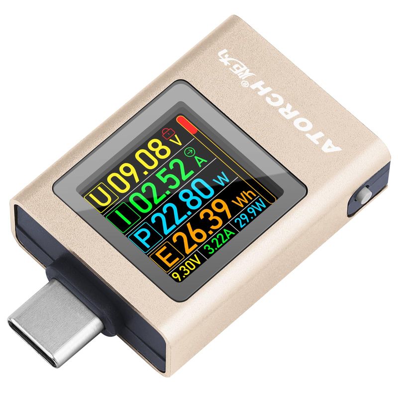 Current Voltage Checker, Bidirectional USB C Power Meter USB C Tester ...