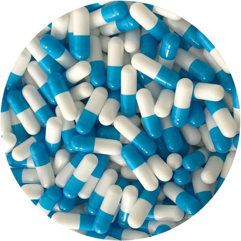 Pure Capsules®Size 0 Empty Blue/White Capsule, Gel Capsule, Empty Pill ...