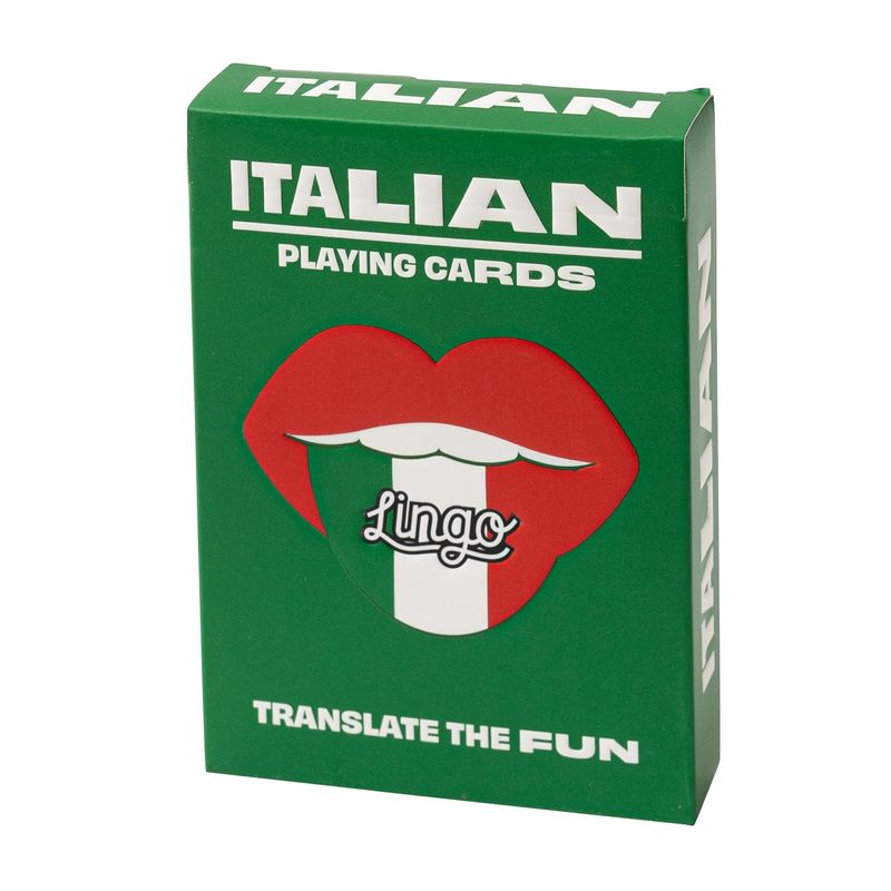 Lingo Italian Playing Cards | Travel Flashcards | Learn Italian ...